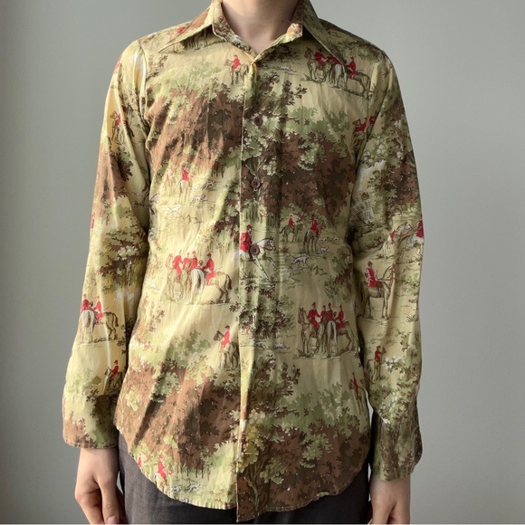 American Vintage | Shirts | Vintage Western Camo Button Up | Poshmark